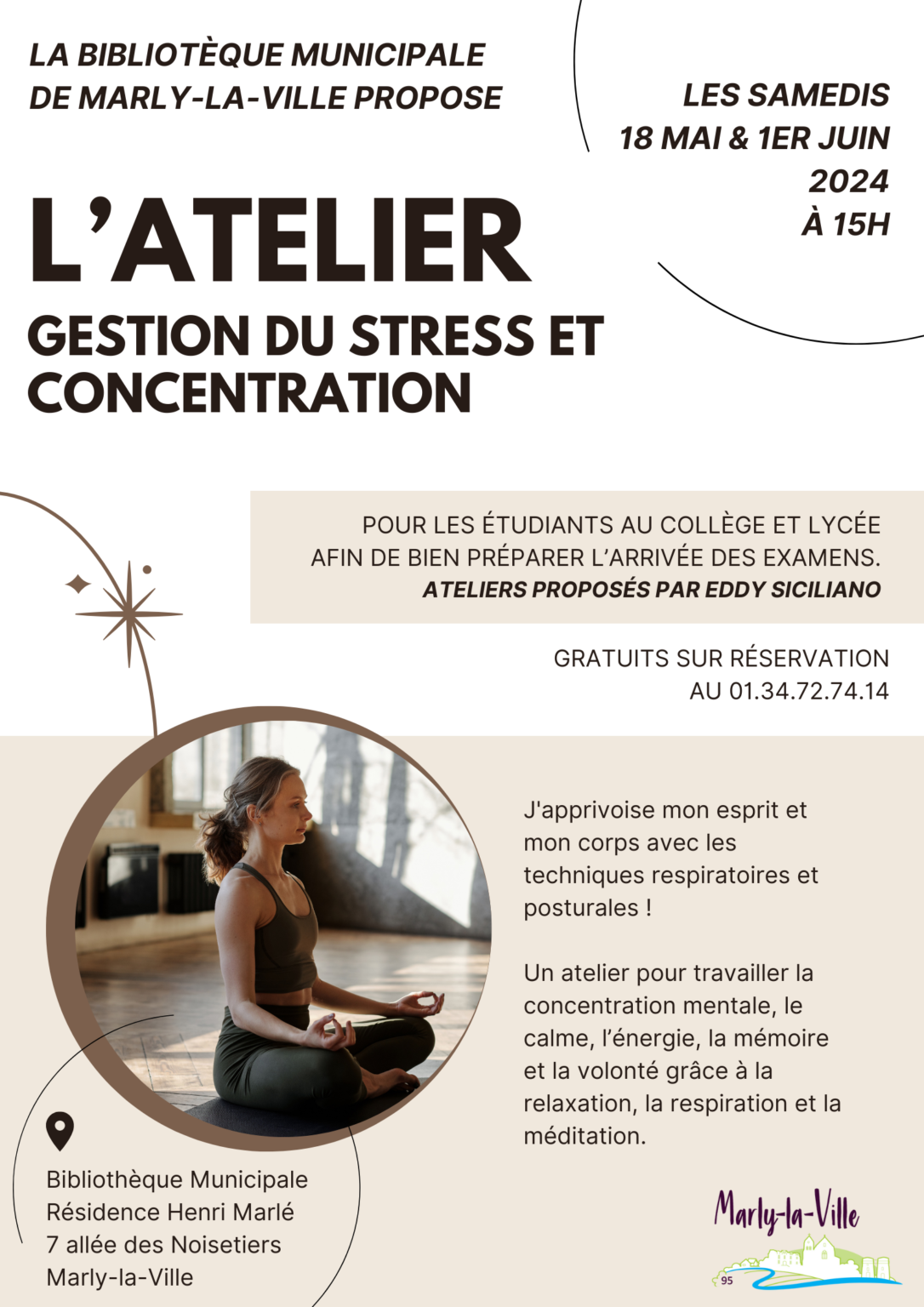 Atelier Gestion du stress et concentration - les samedis 18 mai et 1er ...